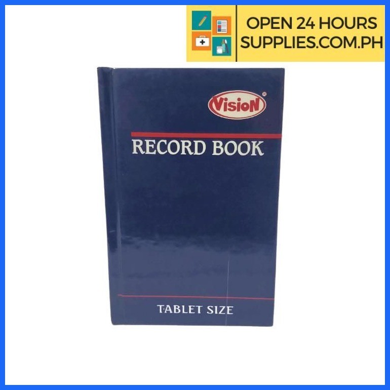 Vision Record Book Tablet 500 Pages Size 135X 210 Mm Blue | Shopee ...