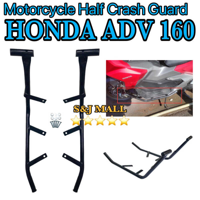 Honda ADV 160 HALF CRASH GUARD PAIR MOTORCYCLE CRASH GUARD MOTORCYCLE ...