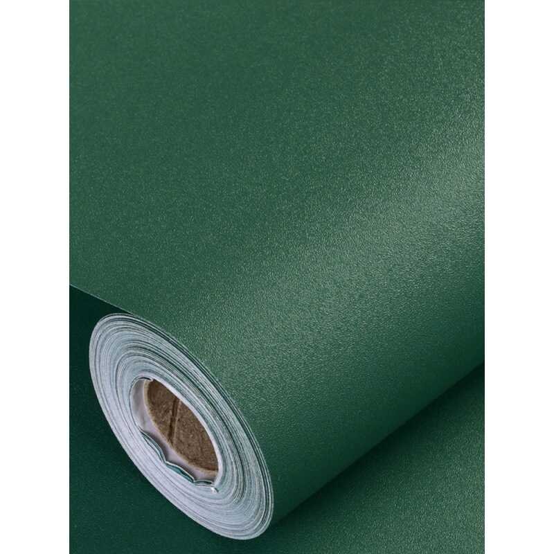 Shop Wallpaper chqm self adhesive dark green wall warm color stickers ...