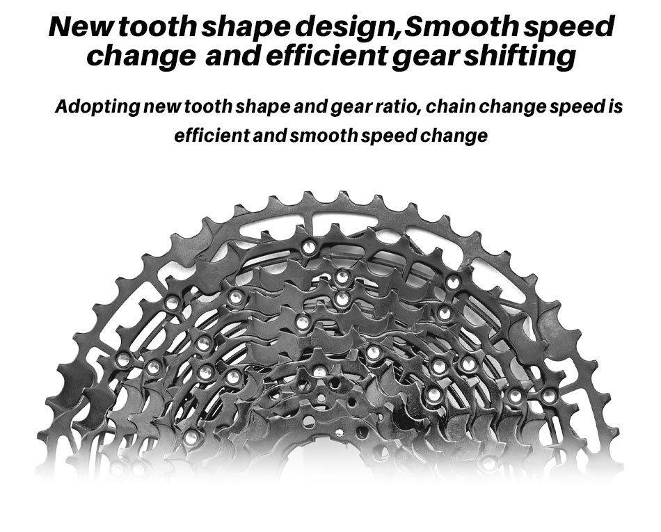 NEW GOLDIX Bike Cassette Ultralight cogs Carbon Steel Material 9/10/11 ...