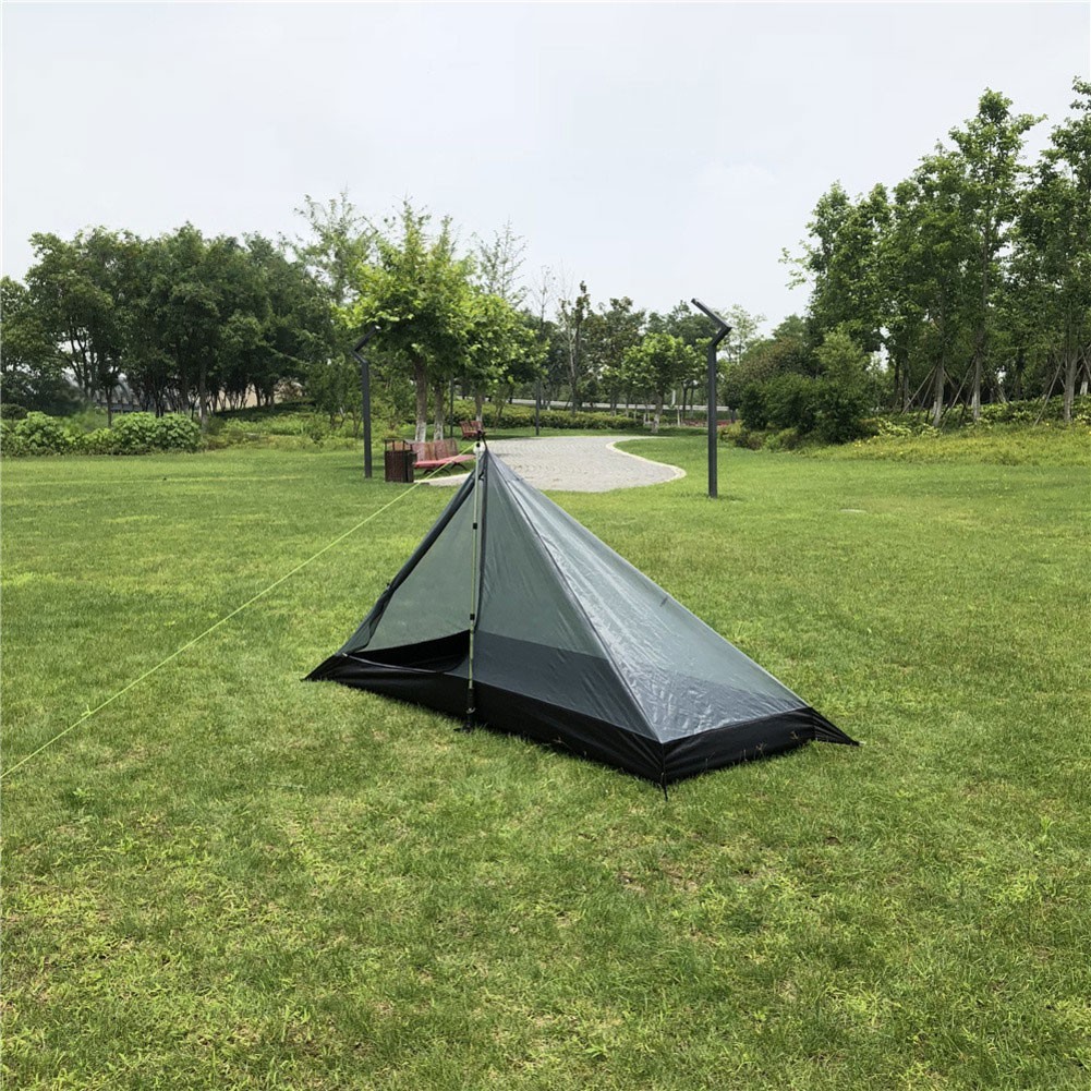 Ultralight Half Mesh Tent for 1-2 Person Mesh Camping Poleless camping ...