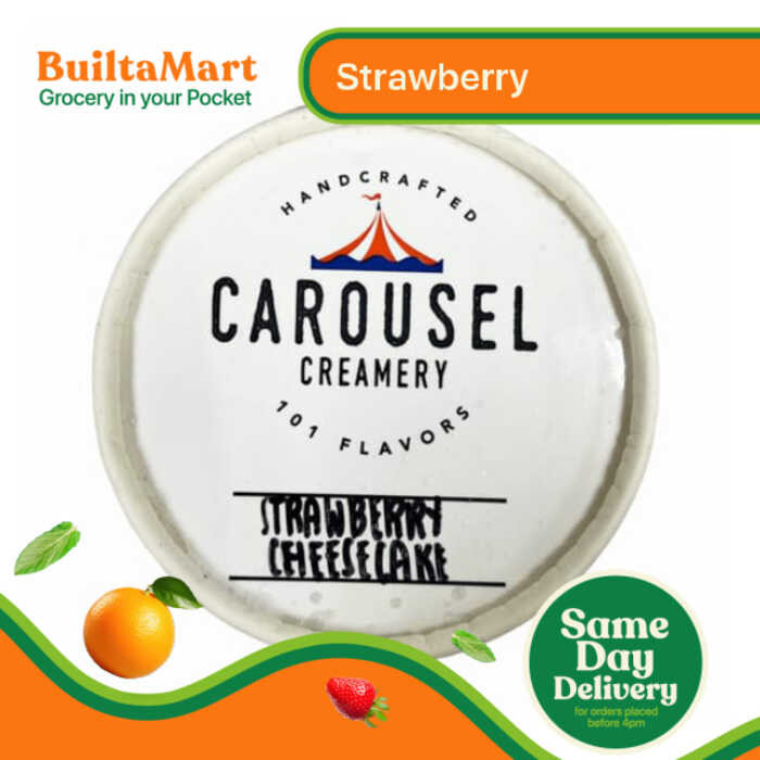Carousel Creamery Strawberry Cheesecake Ice Cream (473Ml) Cf5 212 ...