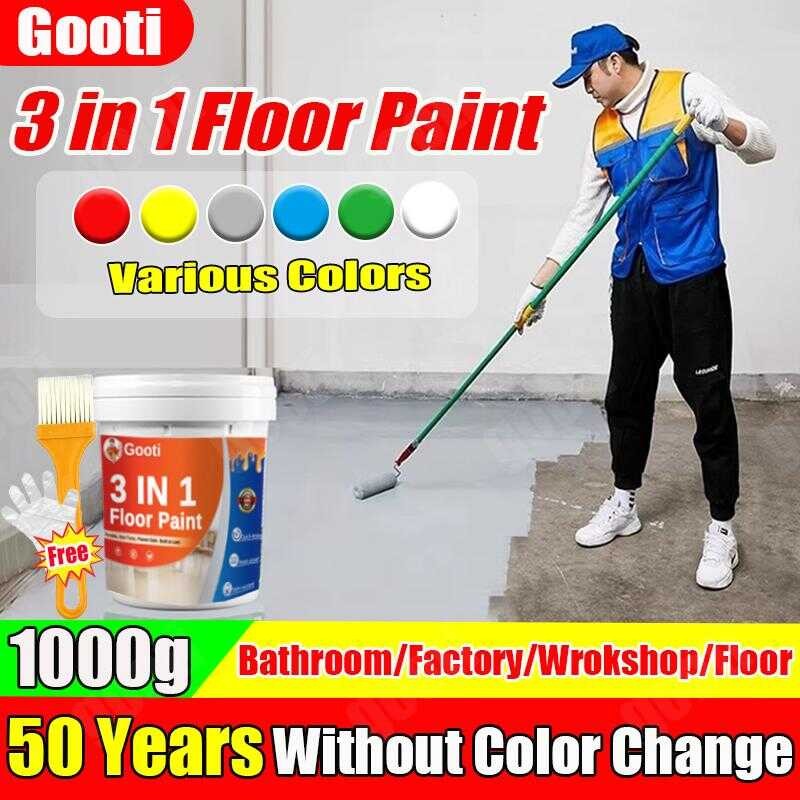 3 In 1 Durable Epoxy Floor Primer Rubber Base Paint For Tile Cement ...