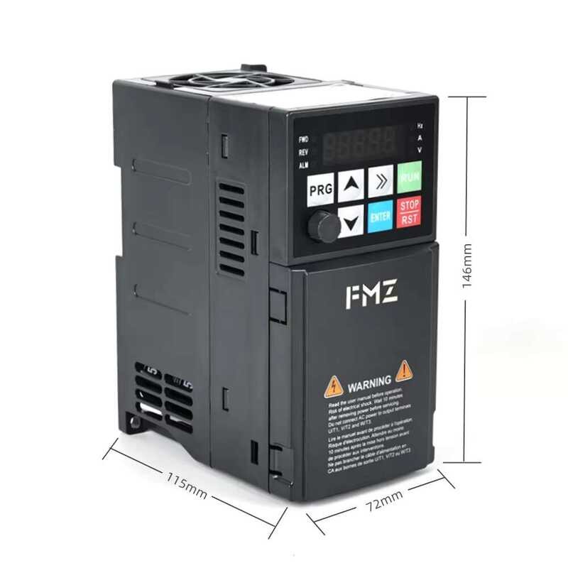 FMZ H180 Mini Vfd 0.75Kw 220V Single To 3 Phase For PMSM Motor Speed ...