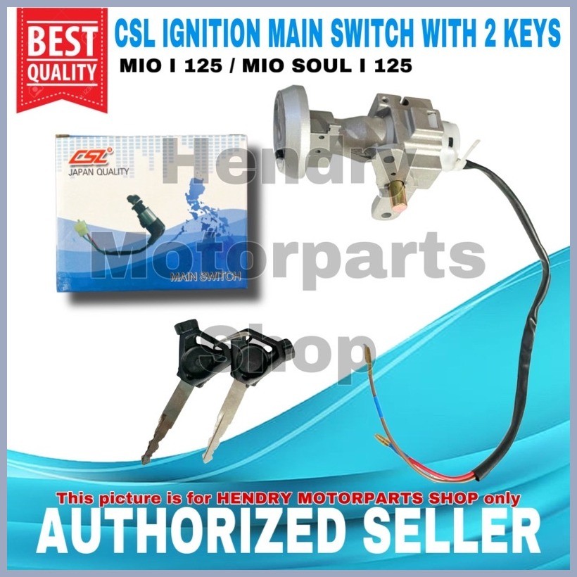 ∥ ⚕ CSL IGNITION MAIN SWITCH 2 KEYS FOR YAMAHA MIO SOUL I 125 & MIO I ...