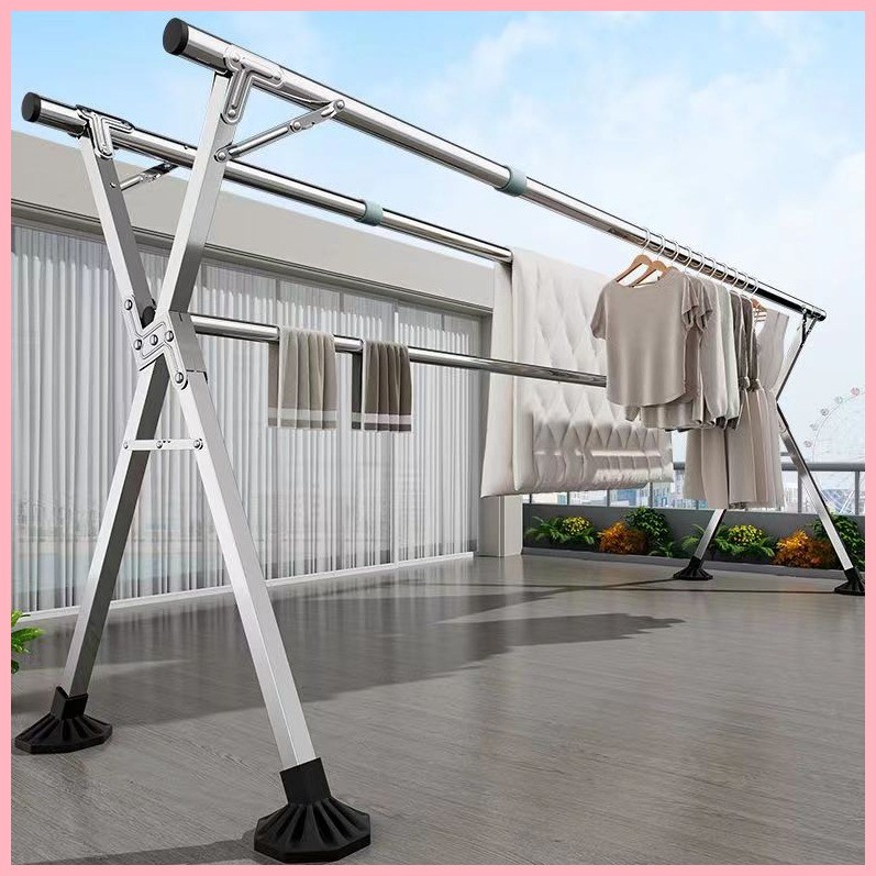 Foldable Sampayan Stainless Steel Clothes Rack Laundry Drying Rack ...