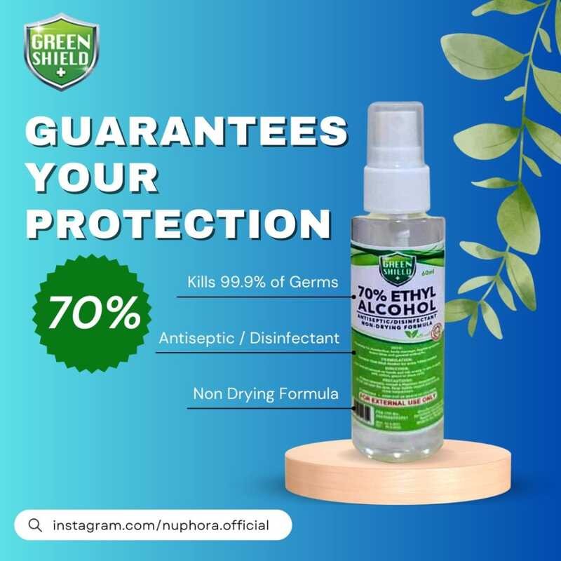 GREEN SHIELD ALCOHOL (60Ml Spray) A4d 7Cb A94 | Shopee Philippines