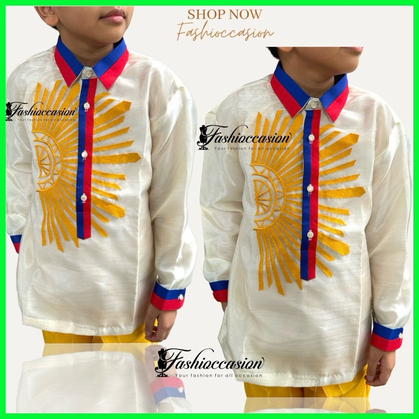 Barong Inspired ARAW For Kids - Buwan ng Wika Costume | Shopee Philippines