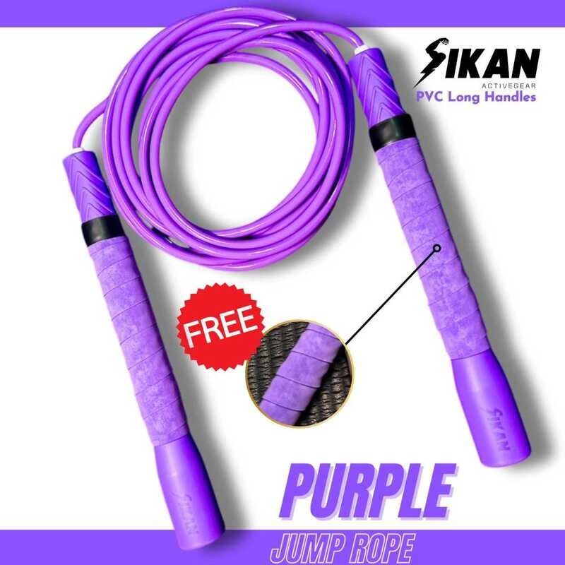 SIKAN Activegear PVC Long Handle Jump Rope With Grip - Tangle-Resistant ...