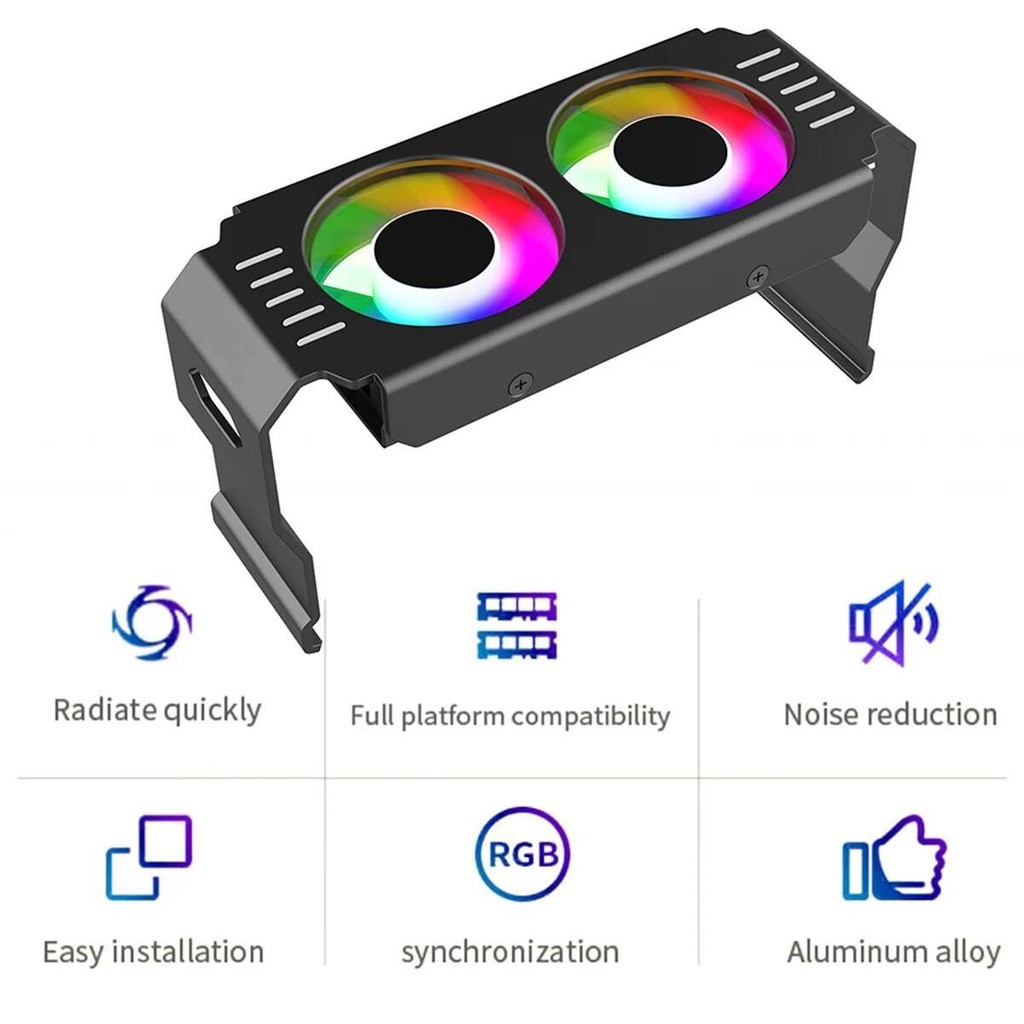Case PBD-nPC RAM Memory Module ARGB Cooler DDR3 to DDR5 5V 3Pin PWM ...