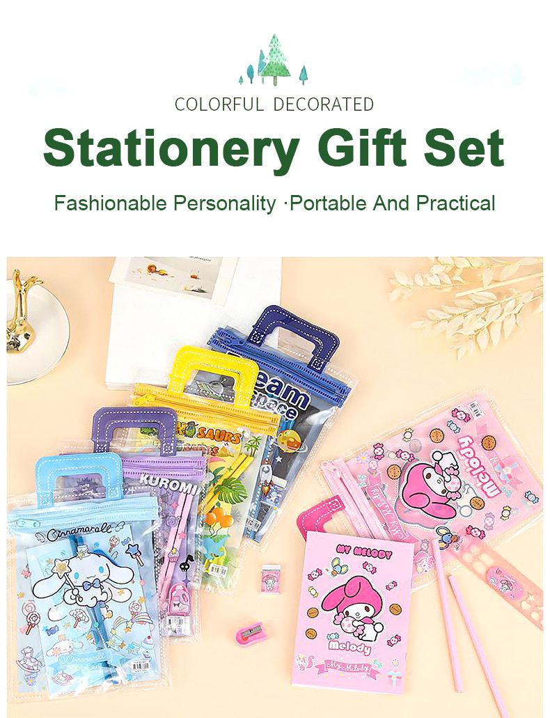 【Free Gifts】7in1 Cartoon Stationery Set For Kids Children's Day ...