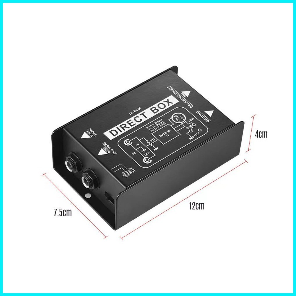 Professional DIRECT BOX Single Channel Passive DI-Box Direct Injection ...