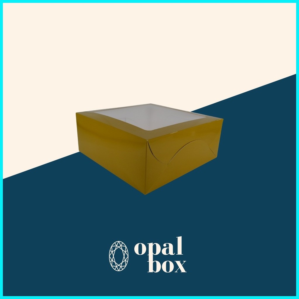 Opalbox | 10x10x4 Pastry Box Brownie Box Laminated | Shopee Philippines