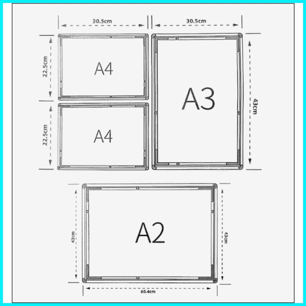 LED Menu Table Stand / Order Board Display Light Table Price List Milk ...