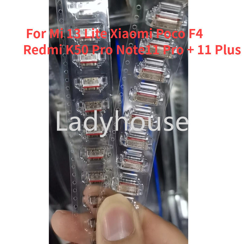 1-10Pcs Charging Pin Dock Connector For Mi 13 Lite Xiaomi Poco F4 Redmi ...