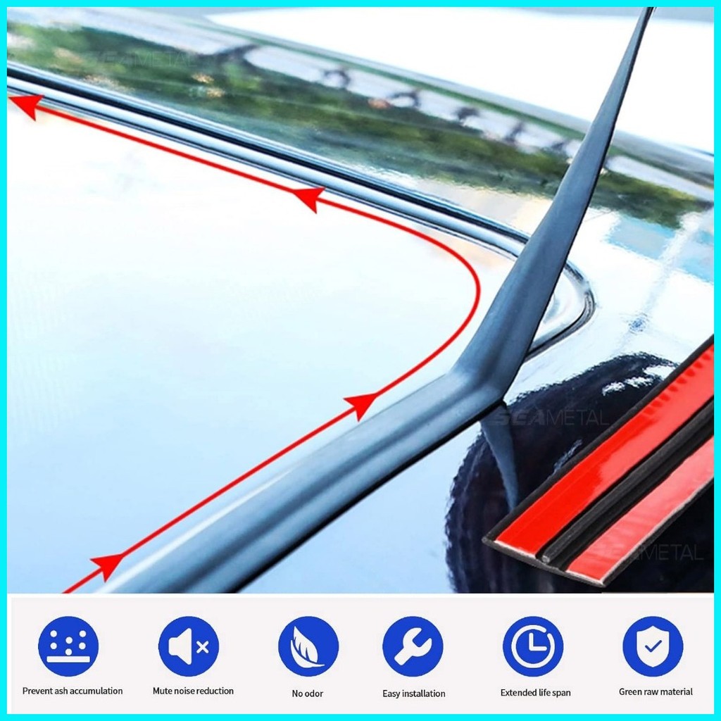 SEAMETAL Car Sealing Strip Rubber Roof Window Auto Roof Front Rear ...
