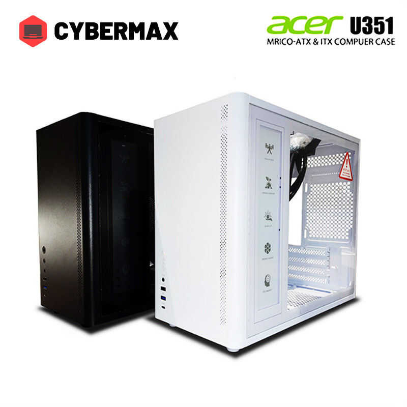 Acer U351 MATX PC Case Gaming Computer Withtempered Glass Micro ATX ...
