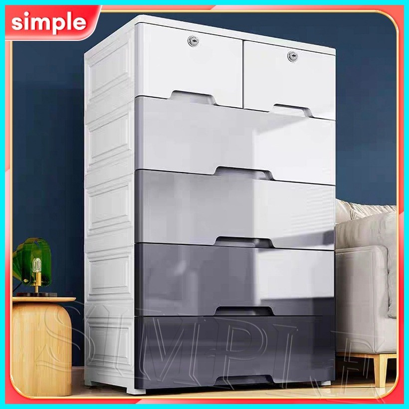 SIMPLE 60CM Cabinet Drawer Wardrobe Organizers Durabox Storage Cabinet ...