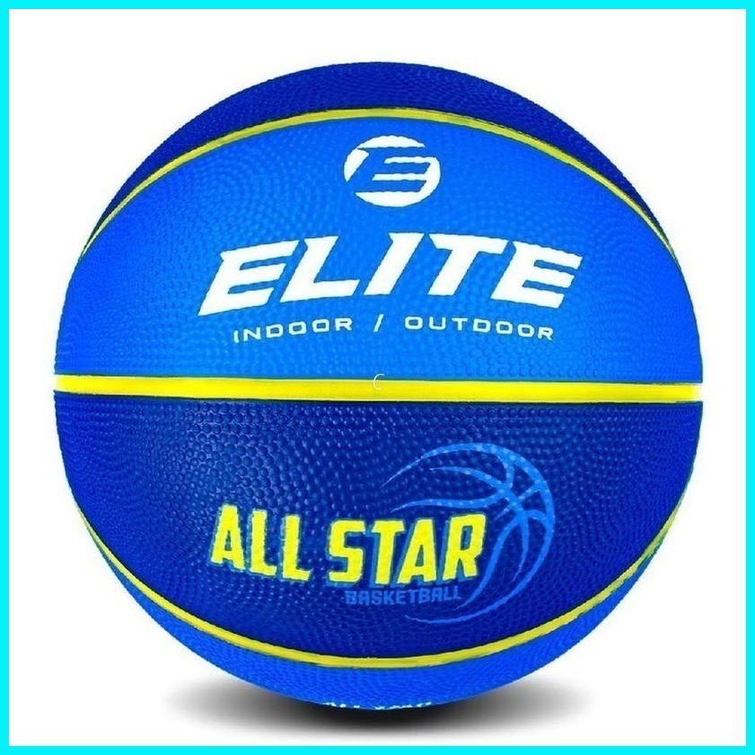 Elite All-Star Mini Rubber Basketball Size 3-Blue/Yellow | Shopee ...