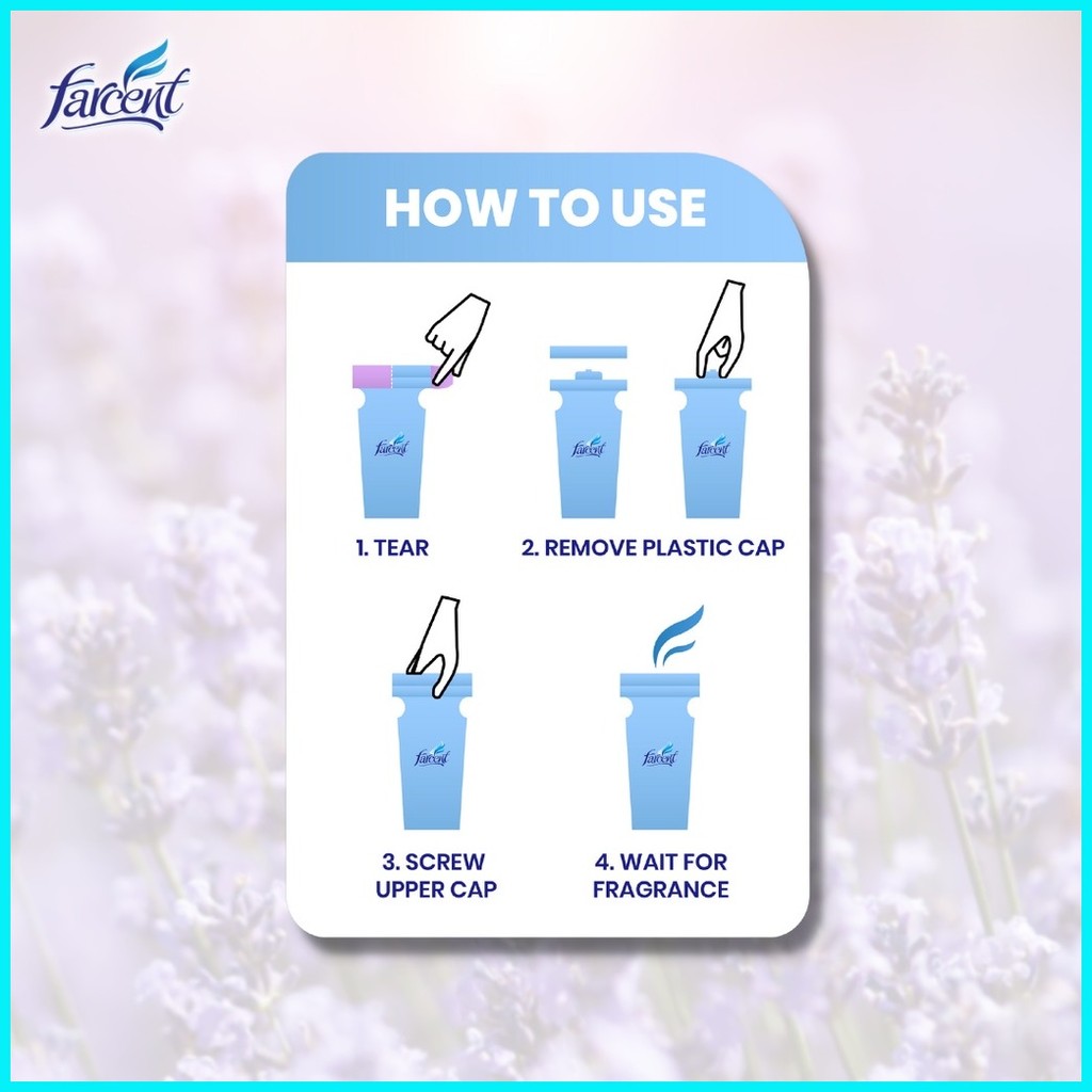 Farcent Liquid Deodorizer - Lavender Set of 2 (350ml each) | Shopee ...