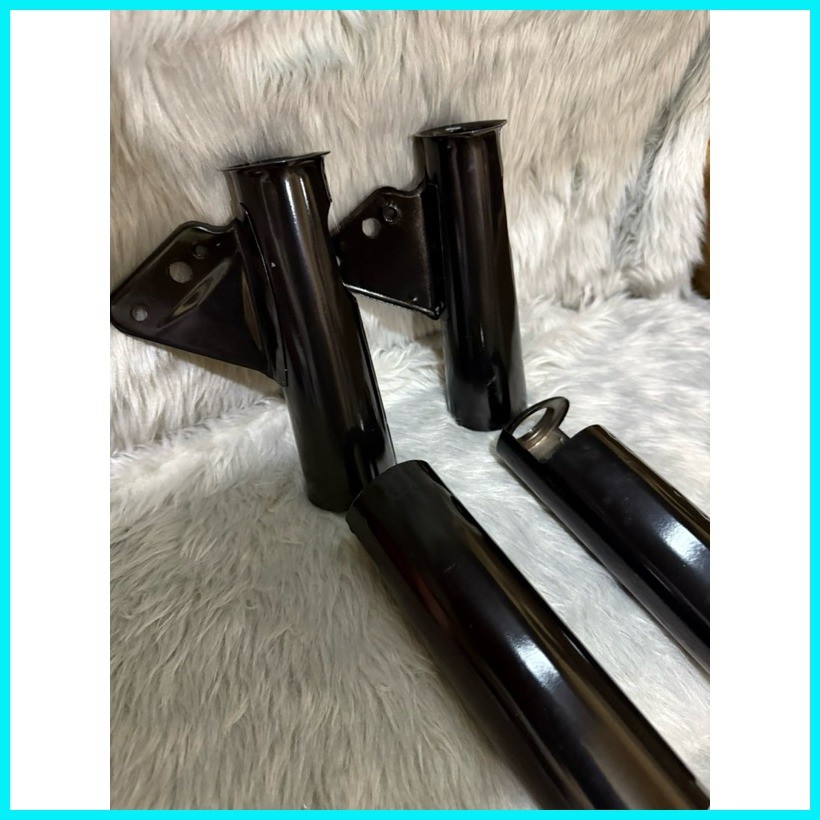 Motorcycle Front Shock Cover Upper/Lower For Tmx155 (Black) | Shopee ...