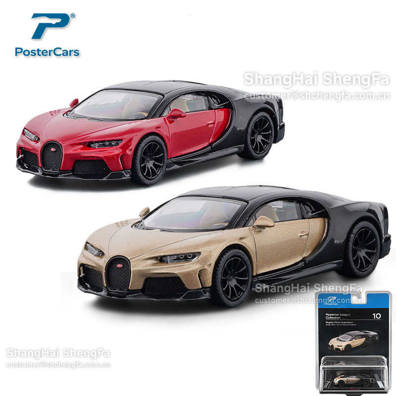 A ⭐Aa P⭐ O S T E R C 1/6 4 Bugatti Chiron HIN Alloy Car Model ...
