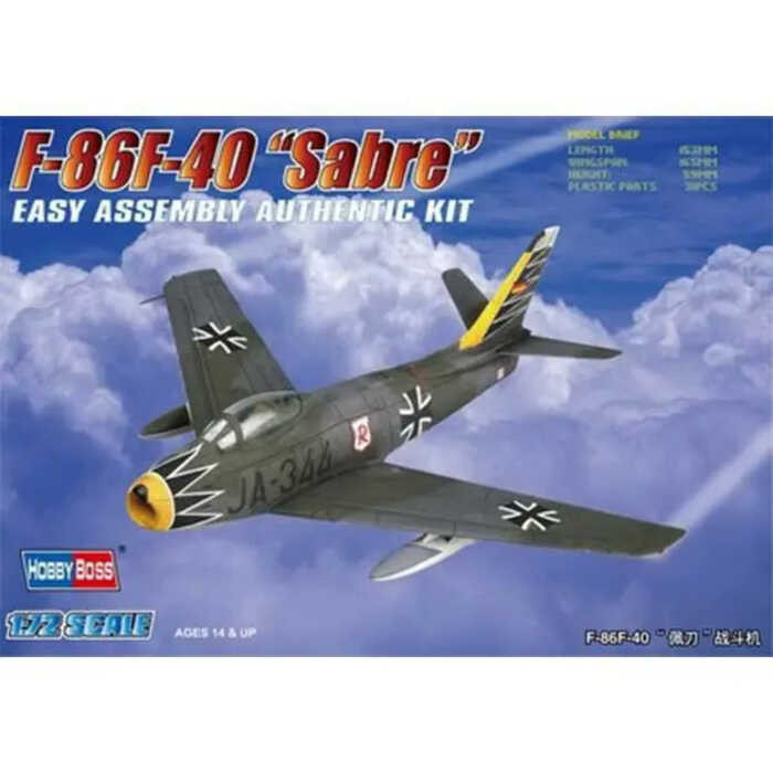 Hobby 172 80259 US F-86 F-40 Sabre Fighter Aircraft Plane Model Th06206 ...