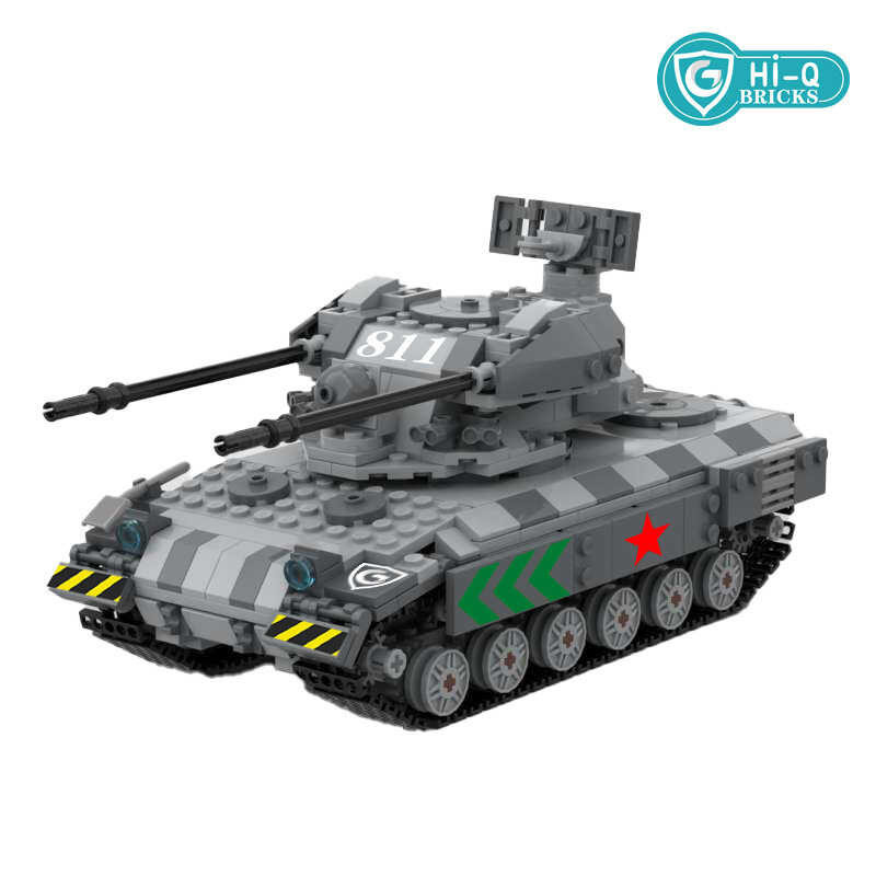 Fe Tank Anti-Aircraft Gun, Chinese Building Block Military Set ...