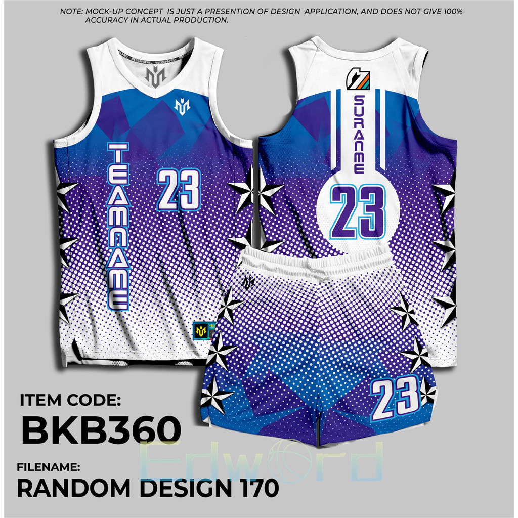 【Edward】BASKETBALL JERSEY FREE CUSTOMIZE OF NAME AND NUMBER ONLY FULL ...