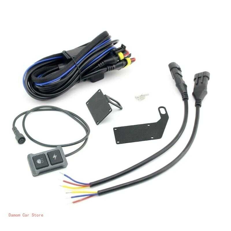 Led Fog Light Lamp Relays Wire High Low Beam Motorcycle Spotlight Cable ...