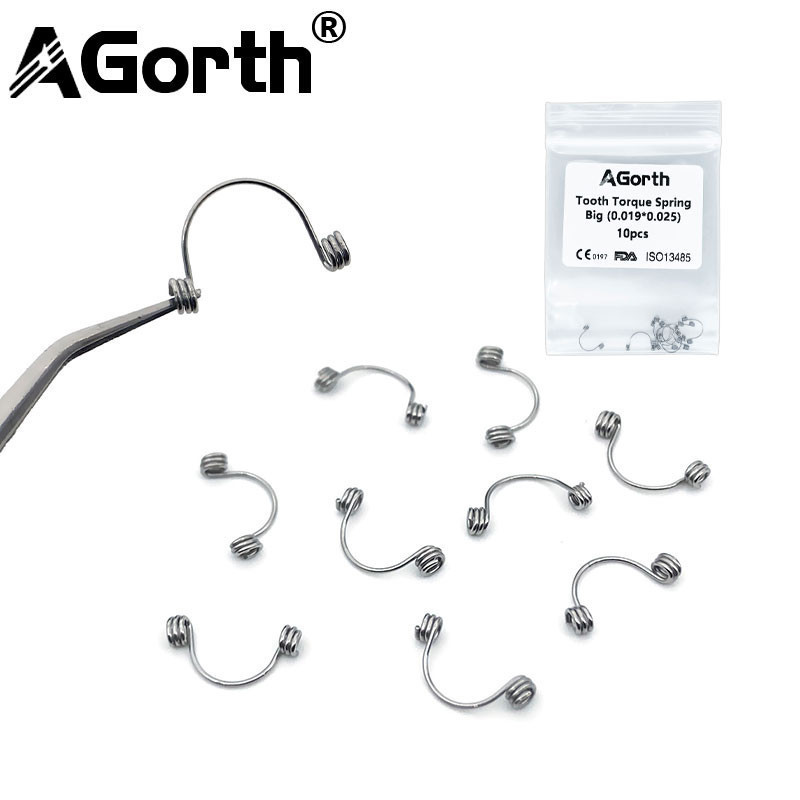 AGorth 10Pcs/Pack Dental Orthodontic Torquing Spring Single Anterior ...