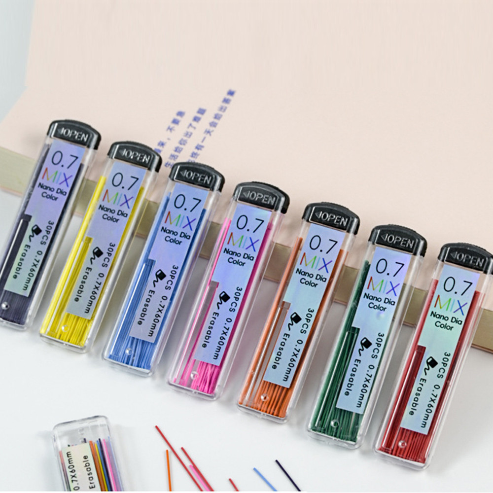 0.7mm Colored Automatic Lead Refill HB Graphite Lead Art Sketch ...