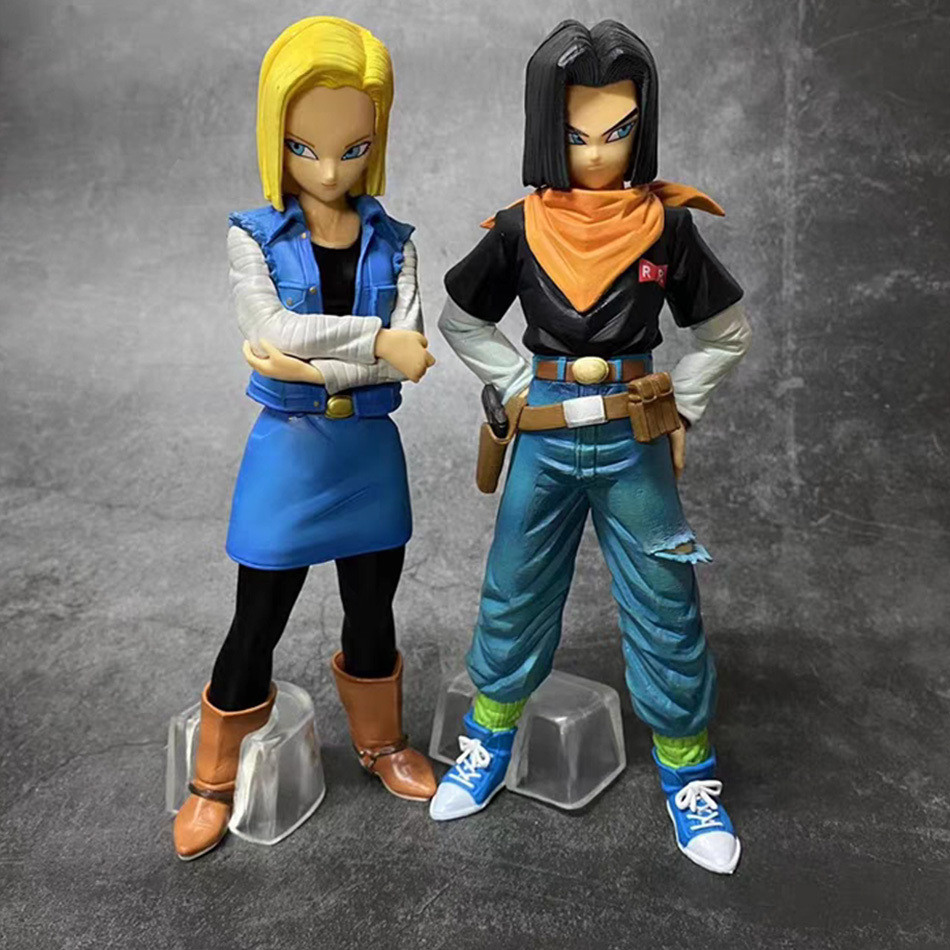 24Cm Anime Dragon Ball Z 17 Figure Android 18 PVC Action Figures ...