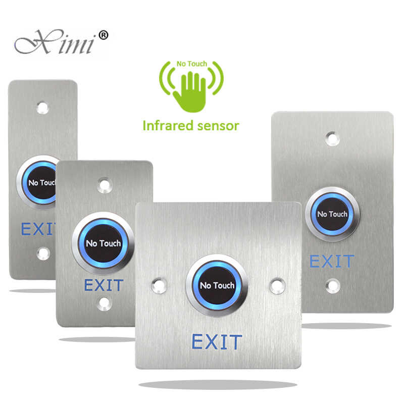 Steel Thick Stainless Bell Switch Infrared No Touch Panel For Access ...
