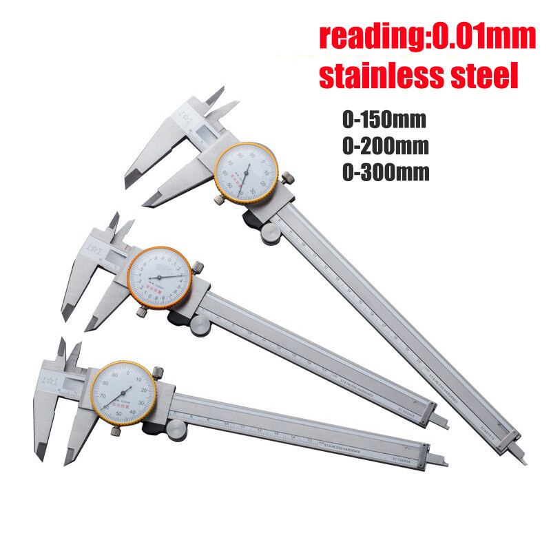 Proof 1F Shock Metal Dial Calipers 0.01Mm/0.02Mm High Resolution ...