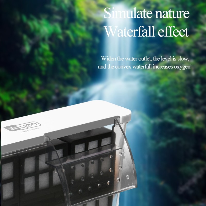 Yee 3 in 1 Aquarium Hang On Filter Waterfall External Water Pumps ...