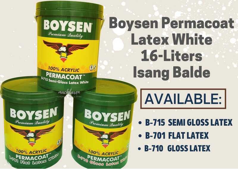 Boysen Peroat Pail 16L Liters Flat B701 Gloss Latex B710 paper size ...