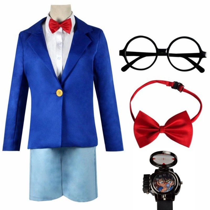 §≈ Anime Detective Conan Edogawa Cosplay Men And Child Halloween ...