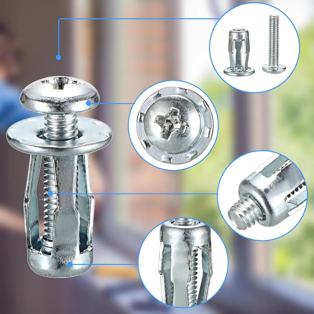 M4 M5 M6 Petal Shape Rivet Nut Screw Bolt Kit - Jack Nuts Screw ...