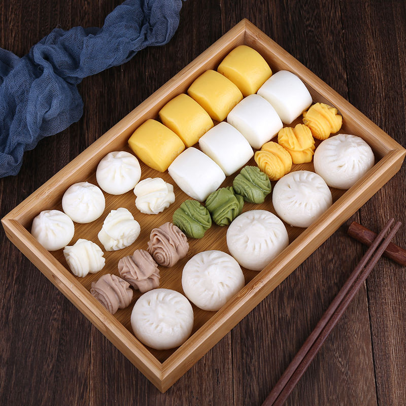 [Mr. Art] Simulation Steamed Bun Model PVC Fake Pasta Steamed Bun ...