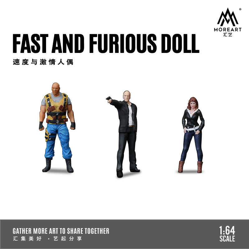 More ∮ Art 1:64 Veilside Fast And Furious Action Figure Set Display ...