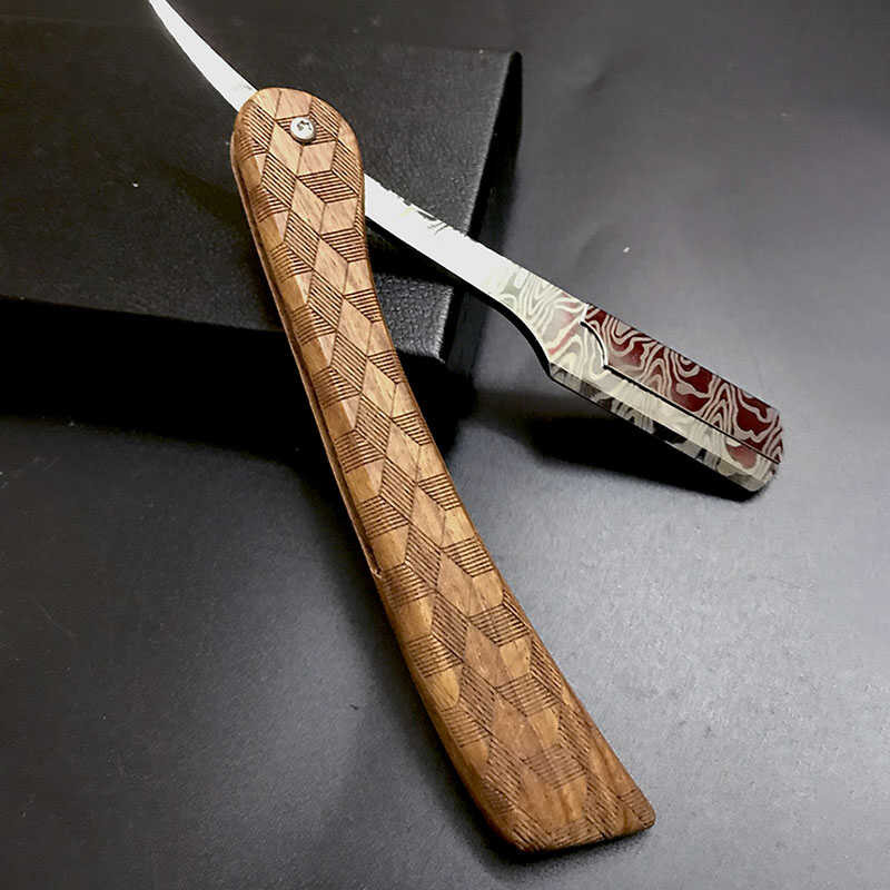 Men Foldable Stainless Steel Blades Old-Fashioned Razor Manual Shaving ...