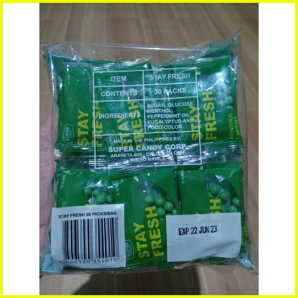 Stay Fresh Menthol Candies 30 pcs per pack | Shopee Philippines