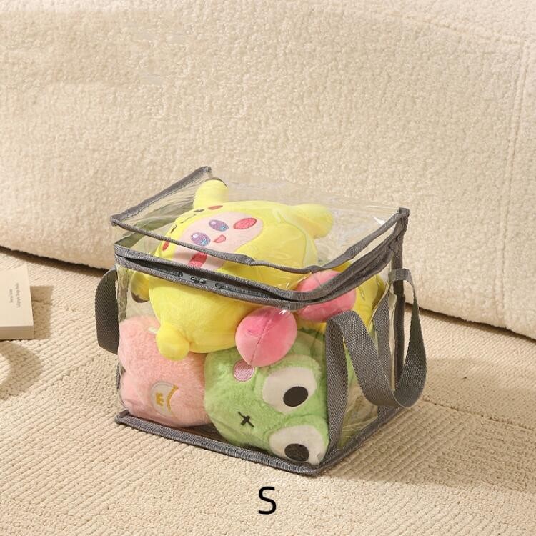 PVC Plush Toy Storage Bag Large Capacity Children's Toy Organizer Box ...