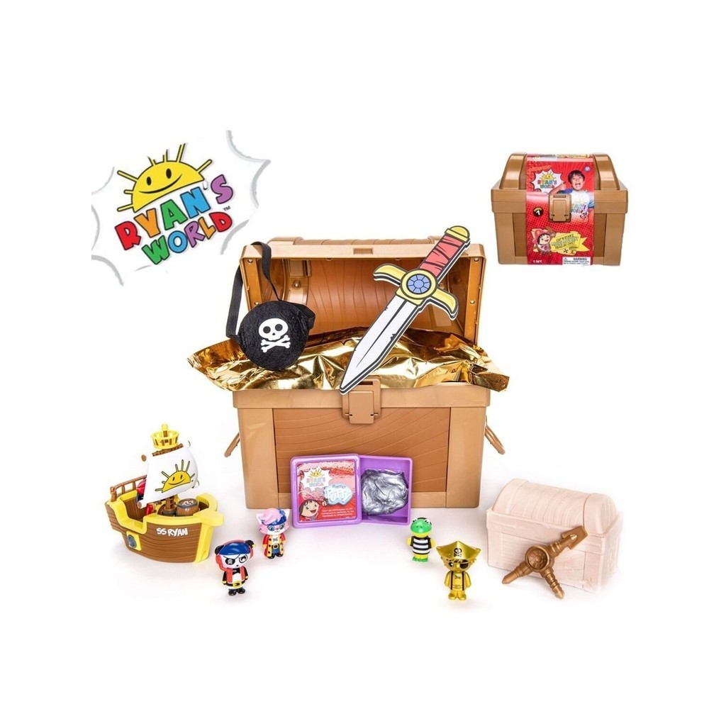 Export Toys Ryan's World Cap'n Miniature Mysterious Treasure Chest ...