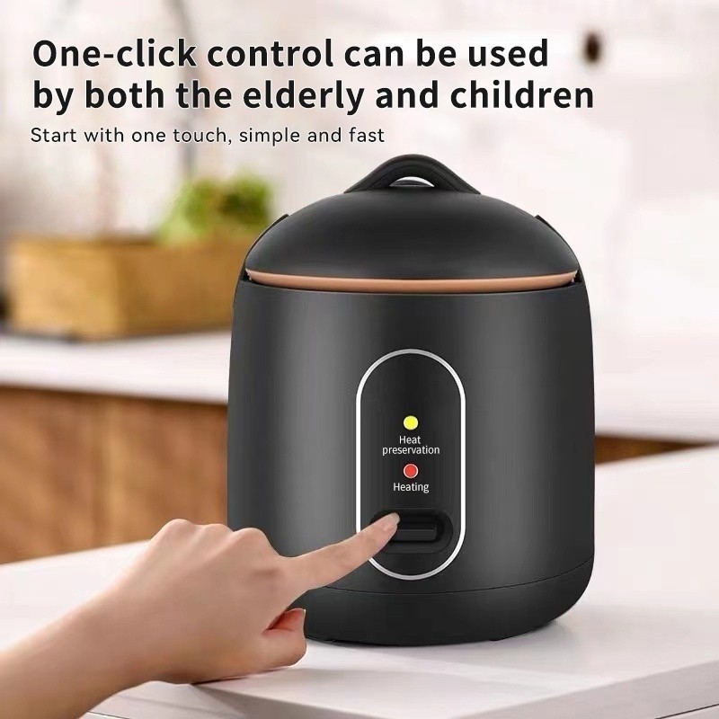 CHIGO 2 IN 1 Mini Rice Cooker electric caldronwith Non-stick Pot and ...