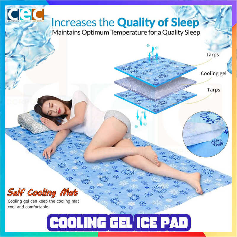 pads Summer Water-free Soft Ice Gel Mat Cooling Washable Quick Dry for ...