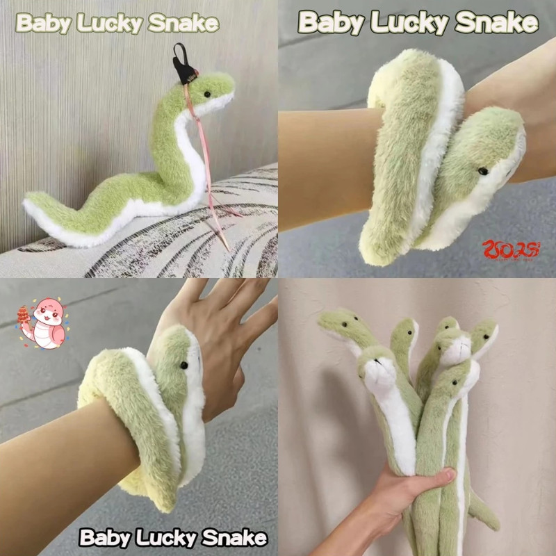 Plush Doll Soft Cartoon Small Snake Wrapped Around The Arm Plush Toy ...