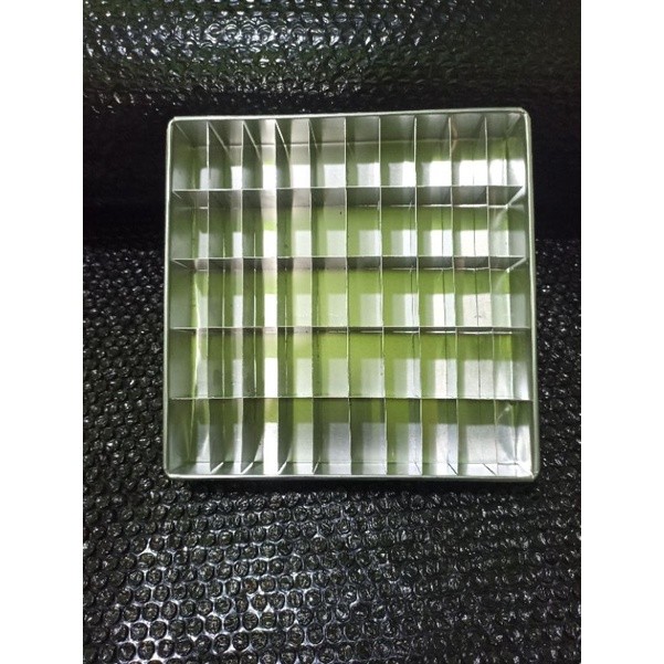 24x24 brownie divider pan / 50 hole cookie cutter divider pan | Shopee ...