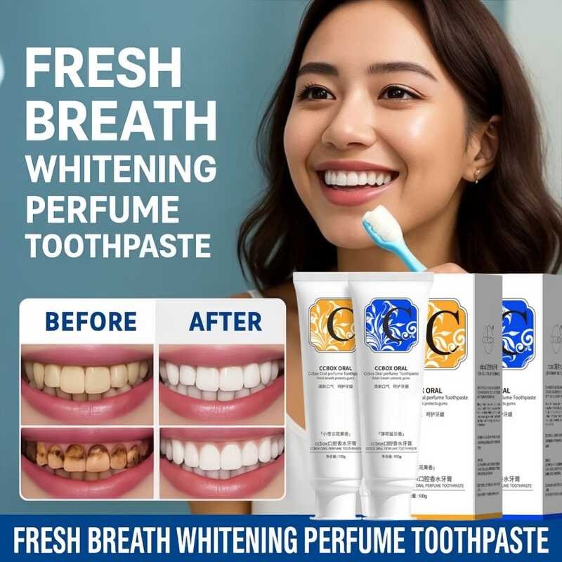 Ccbox Perfume Get Rid Of Bad Fresh Breath Fragrant Mouth Toothpaste To Care For Gums Bright ...